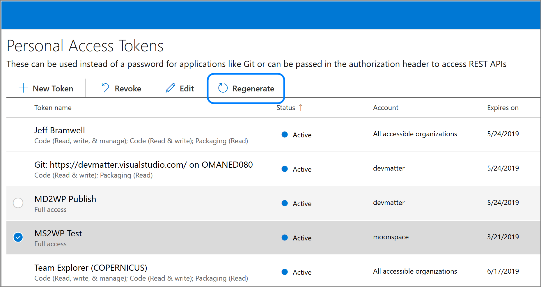 The New Azure DevOps PAT Experience » A Developer's Life