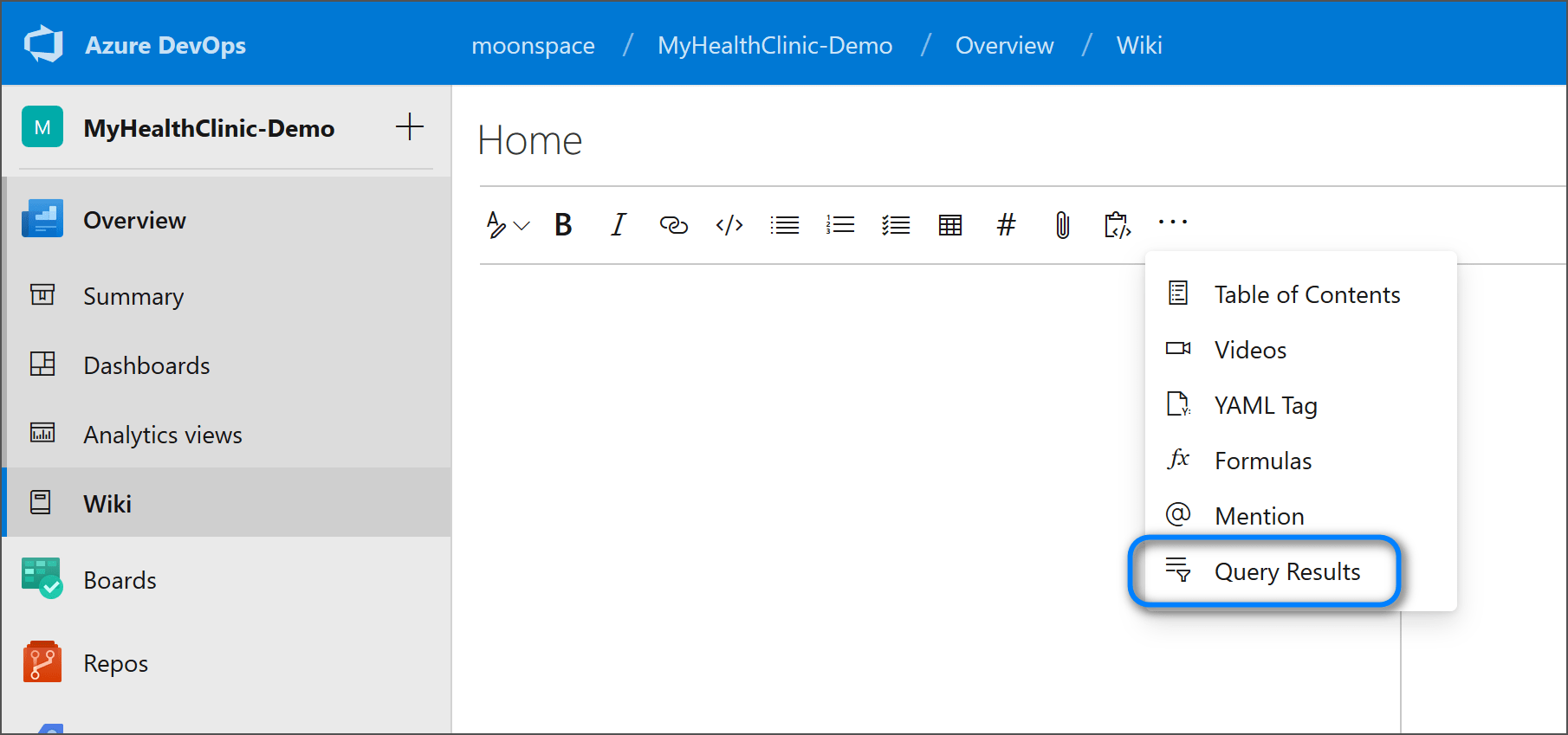 Work Items and Queries in Azure Wikis » A Developer's Life