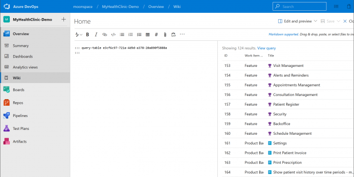 Work Items and Queries in Azure Wikis » A Developer's Life