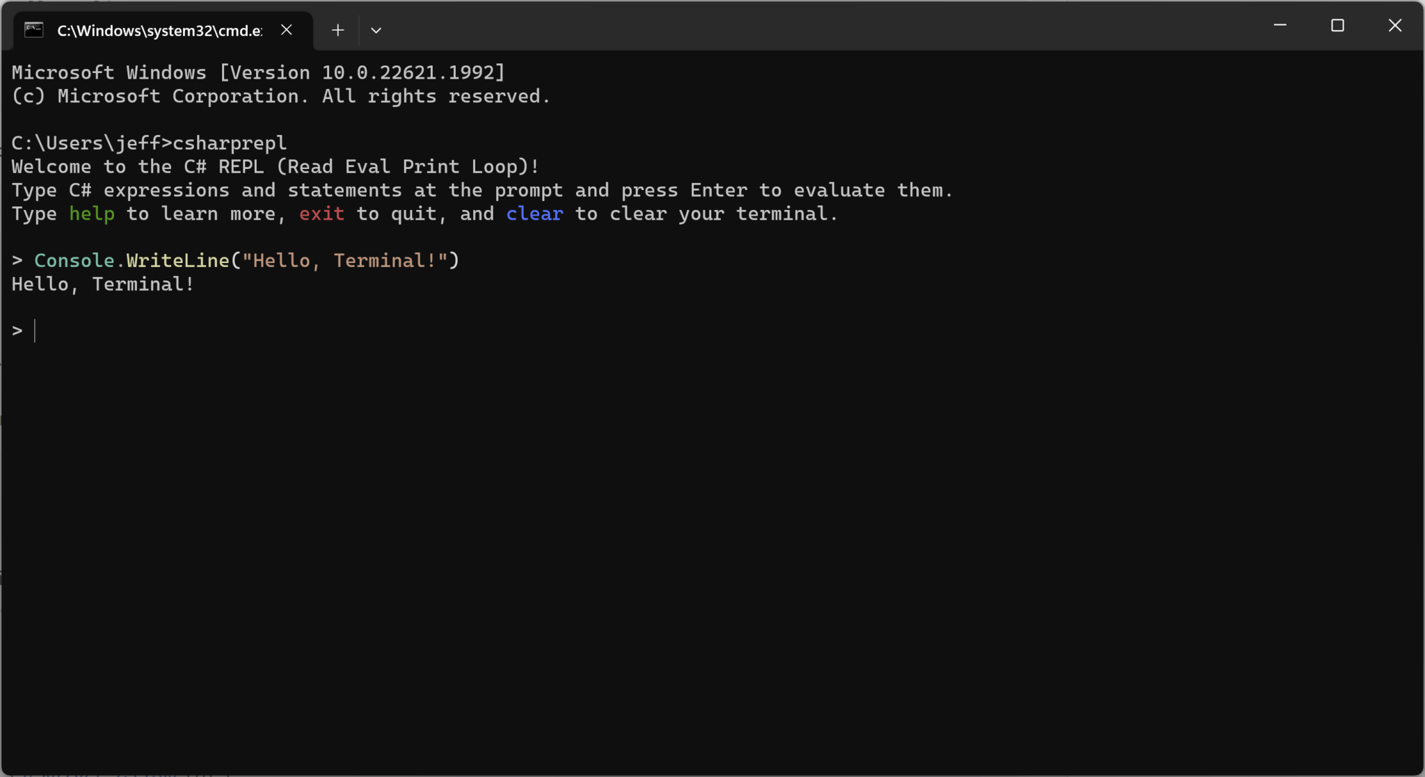 Running C# in Windows Terminal! » A Developer's Life