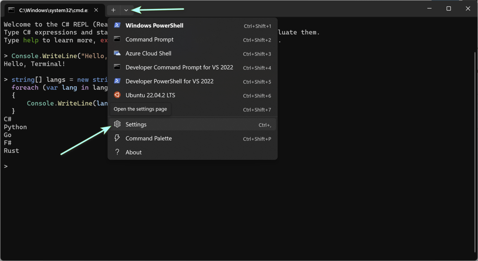 Running C# in Windows Terminal! » A Developer's Life